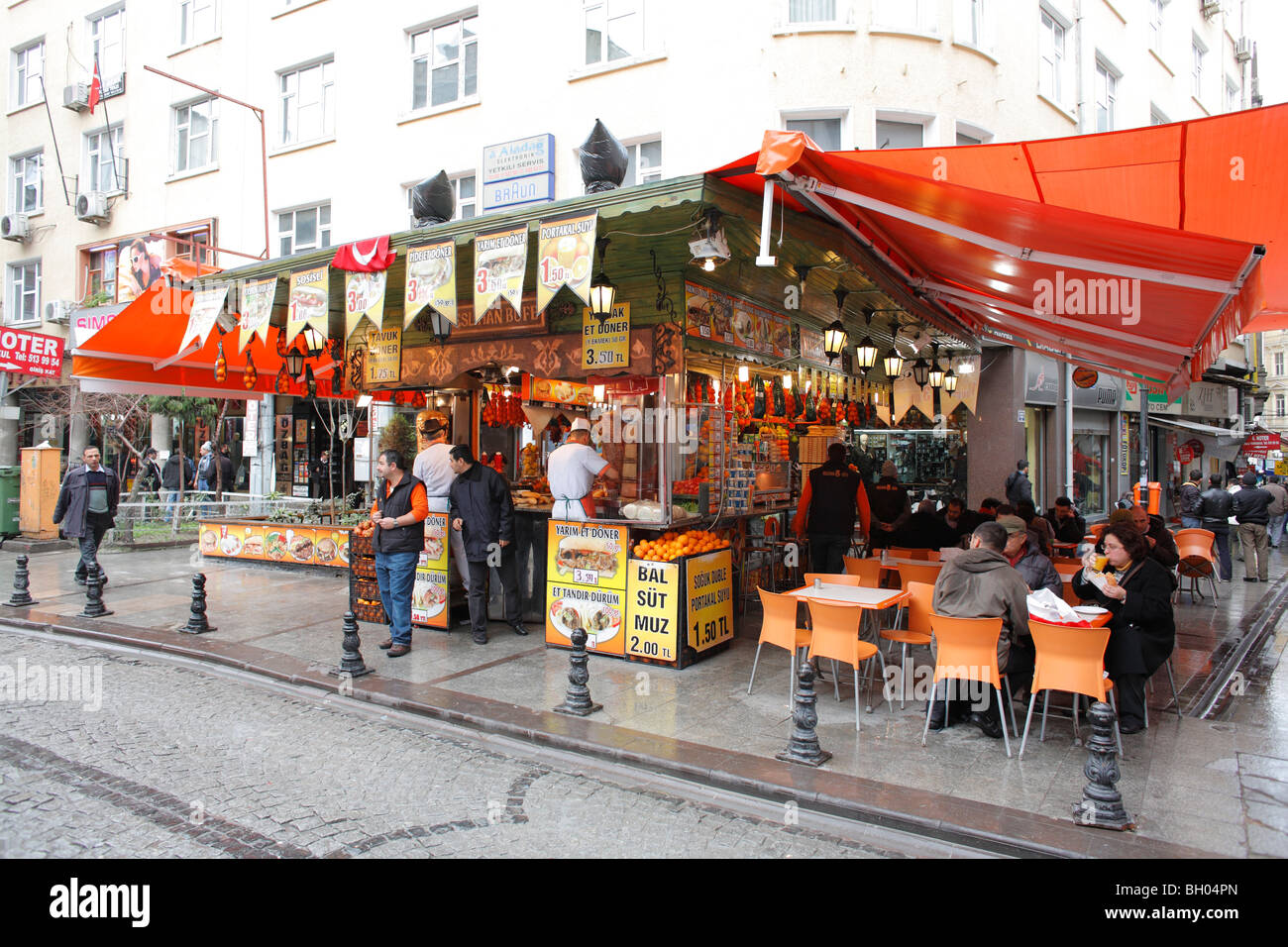 Food stall, Doner Kebab, Istanbul, Turkey Stock Photo - Alamy