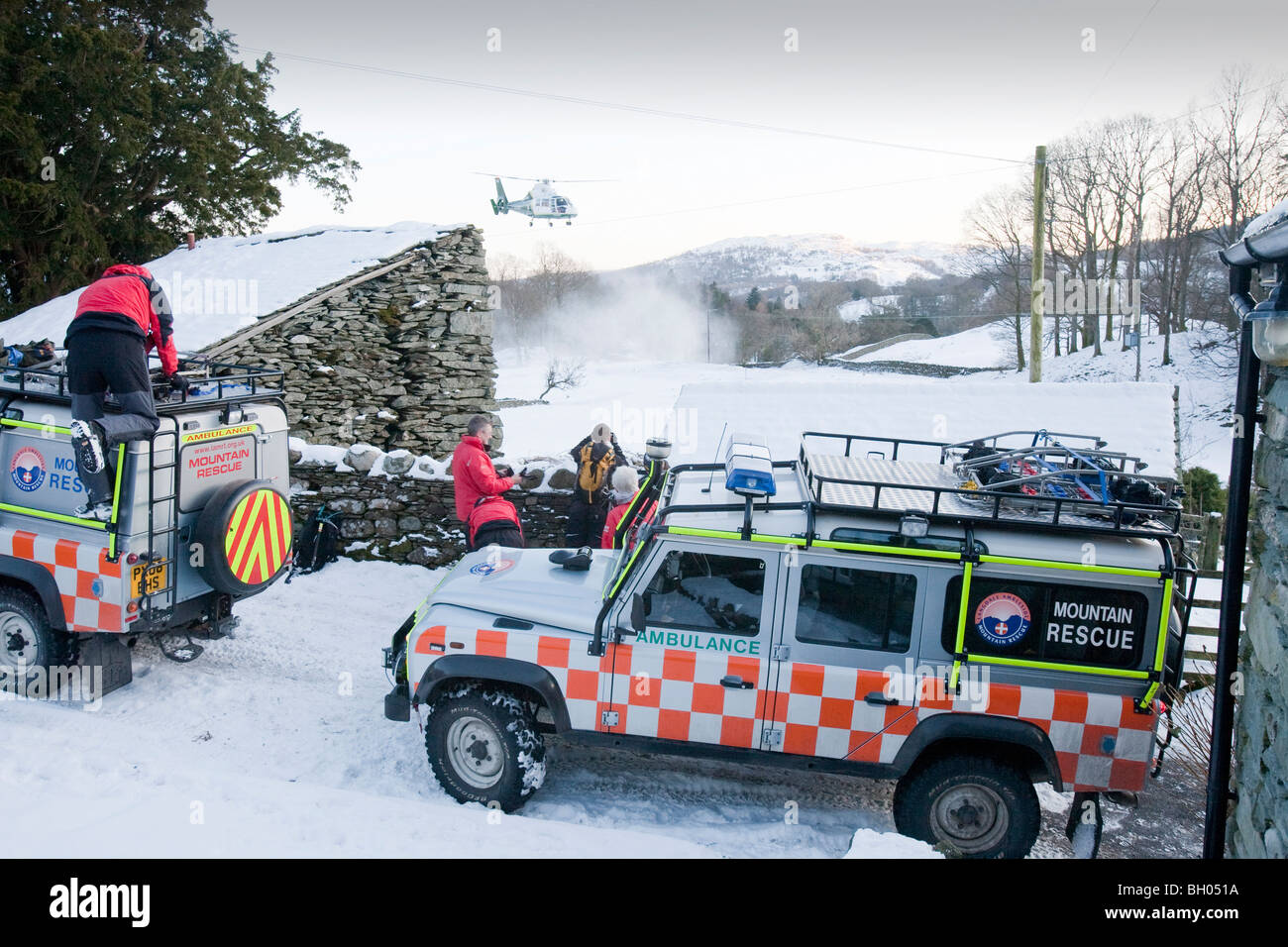 Mountain Rescue and Air Ambulance evacuate an injured walker from ...