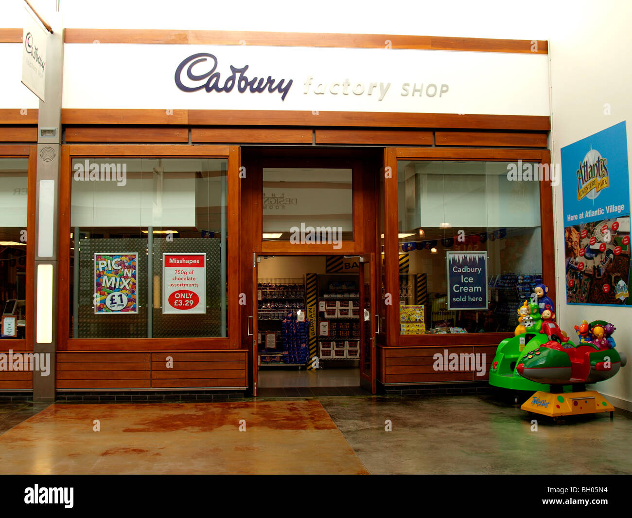 Cadbury factory shop, Atlantic Village, Bideford, Devon Stock Photo - Alamy