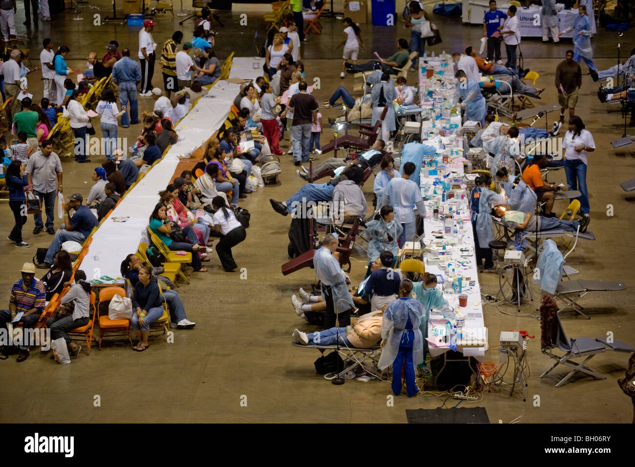 Indigent people receive free dental care in Inglewood, CA, while ...