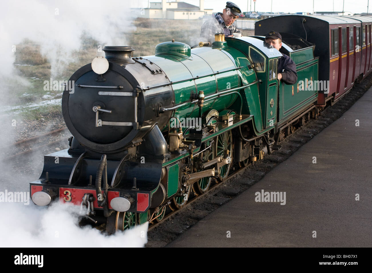 Miniature steam railway train steam hi-res stock photography and images ...