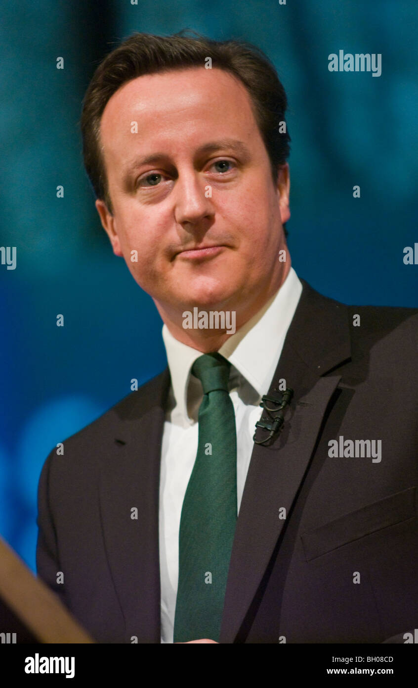 David Cameron MP for Witney Tory leader speaking at Welsh Conservative ...