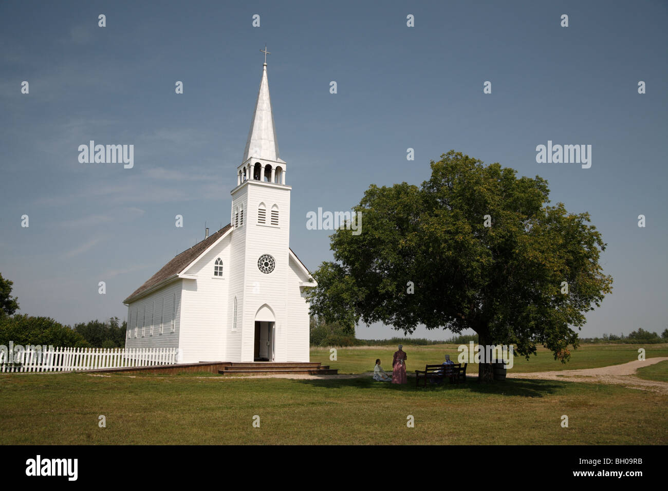 The restored St. Antoine de Padoue Church at Batoche Stock Photo - Alamy