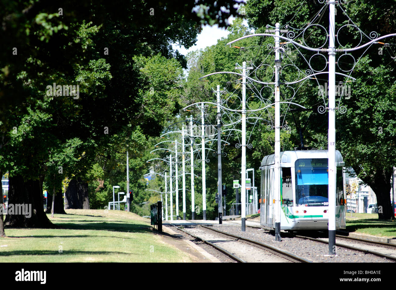 tram in victoria parade east melbourne victoria australia Stock Photo ...
