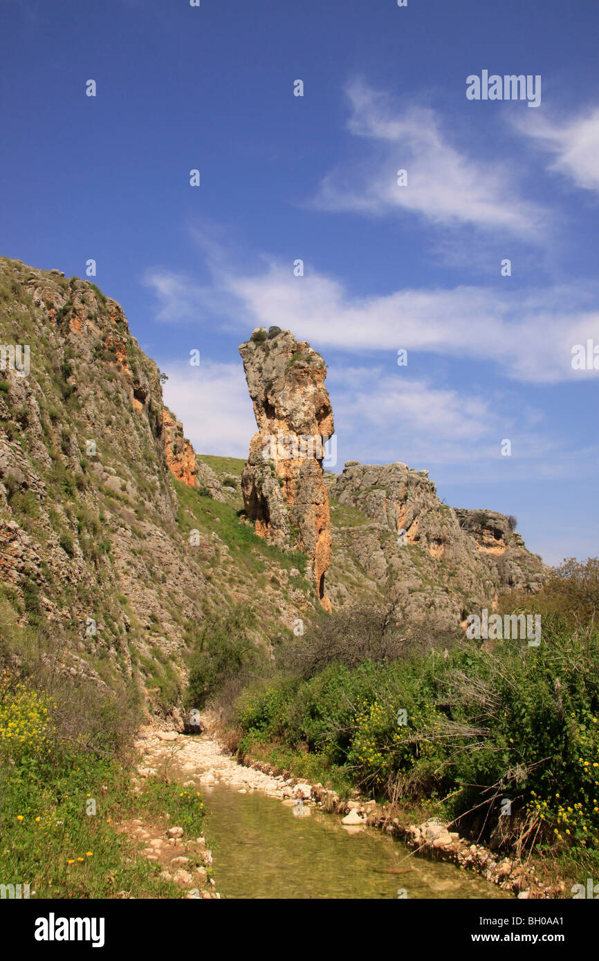 Israel, Wadi Amud in the Lower Galilee Stock Photo - Alamy