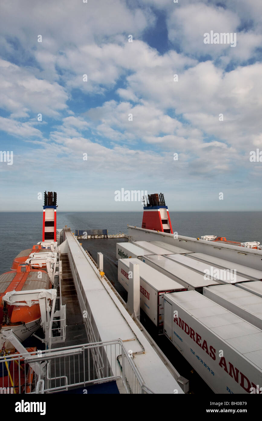 Trailers on a Stena Line ro/pax-ferry Stock Photo - Alamy