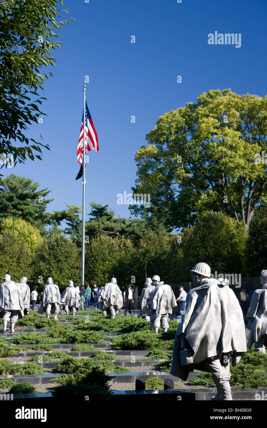 Korean War Veterans Memorial, Washington DC, USA Stock Photo - Alamy