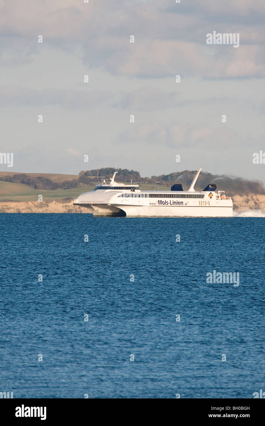 A Mols-Linien high speed ferry on the Bay of Aarhus Stock Photo - Alamy