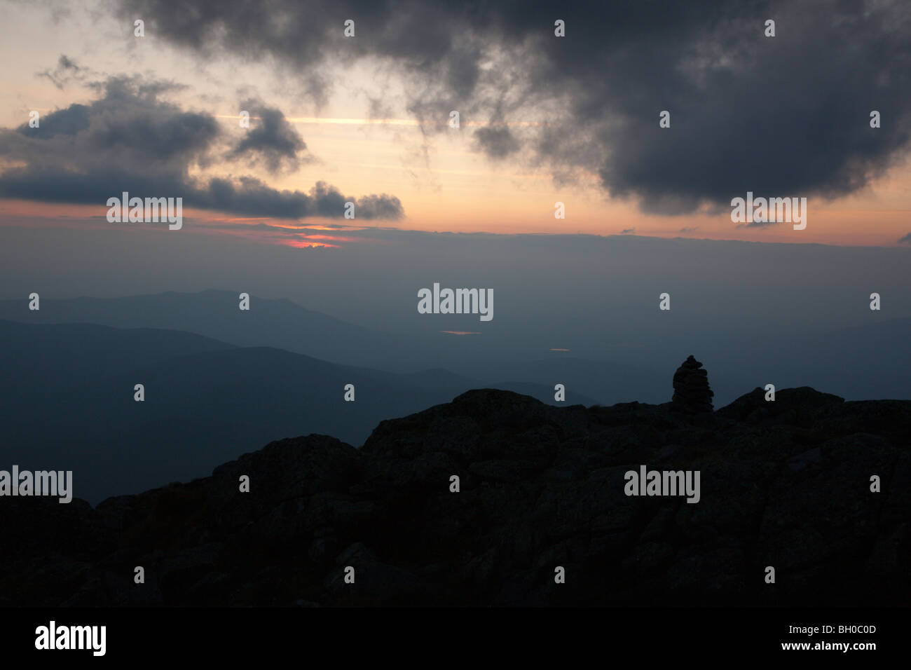 Appalachian Trail...Sunset from the summit of Mount Clay. Located in ...