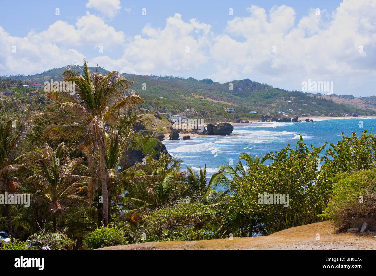 View of Bathsheba, Barbados Stock Photo - Alamy