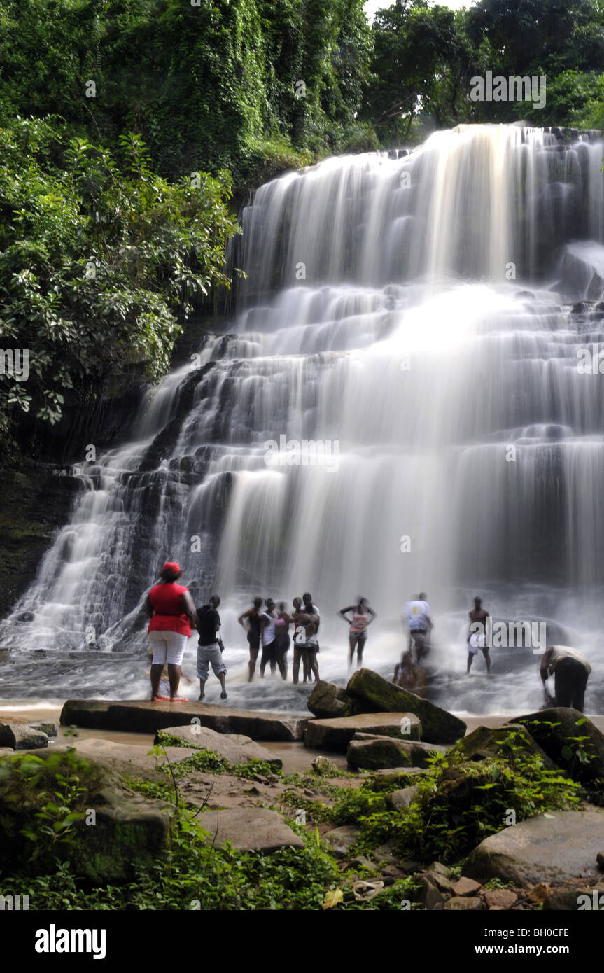 Fuller Falls waterfalls in Ghana Stock Photo - Alamy