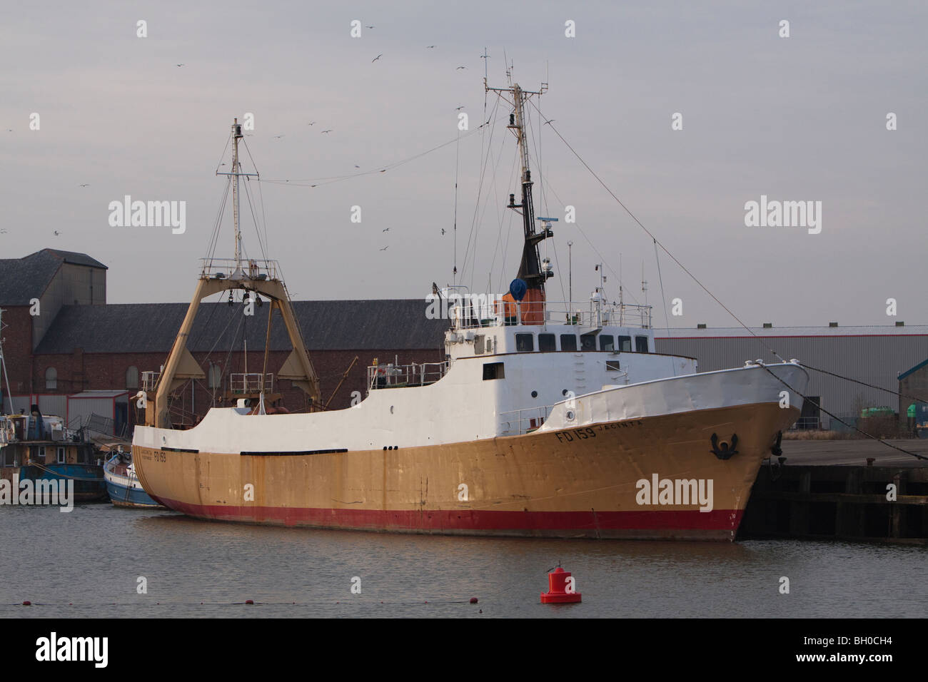 Historic large trawler Stock Photo - Alamy