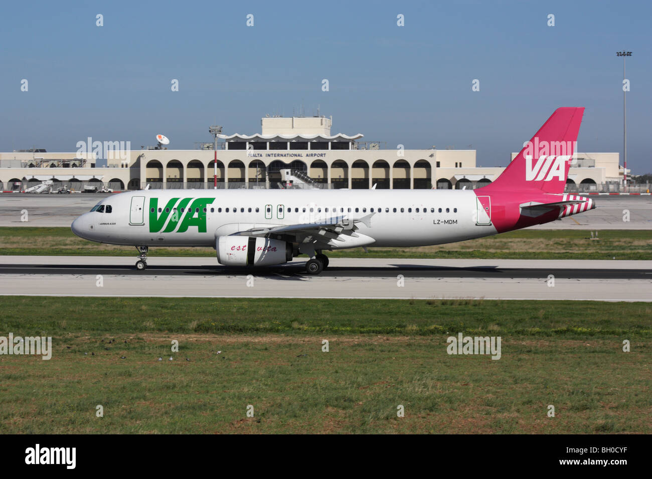 Air malta a320 on runway hi-res stock photography and images - Alamy