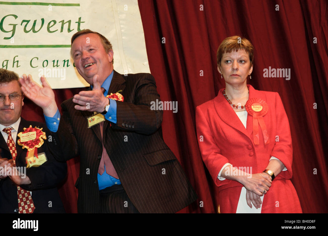 The late Peter Law (Independent) [left] wins Blaenau Gwent in 2005 ...