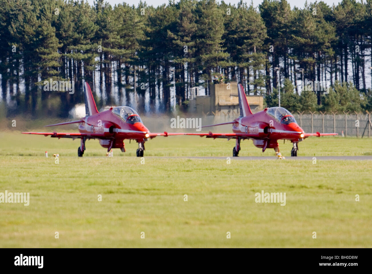 The Red Arrows at RAF Leuchars Airshow 2009, Fife, Scotland Stock Photo ...