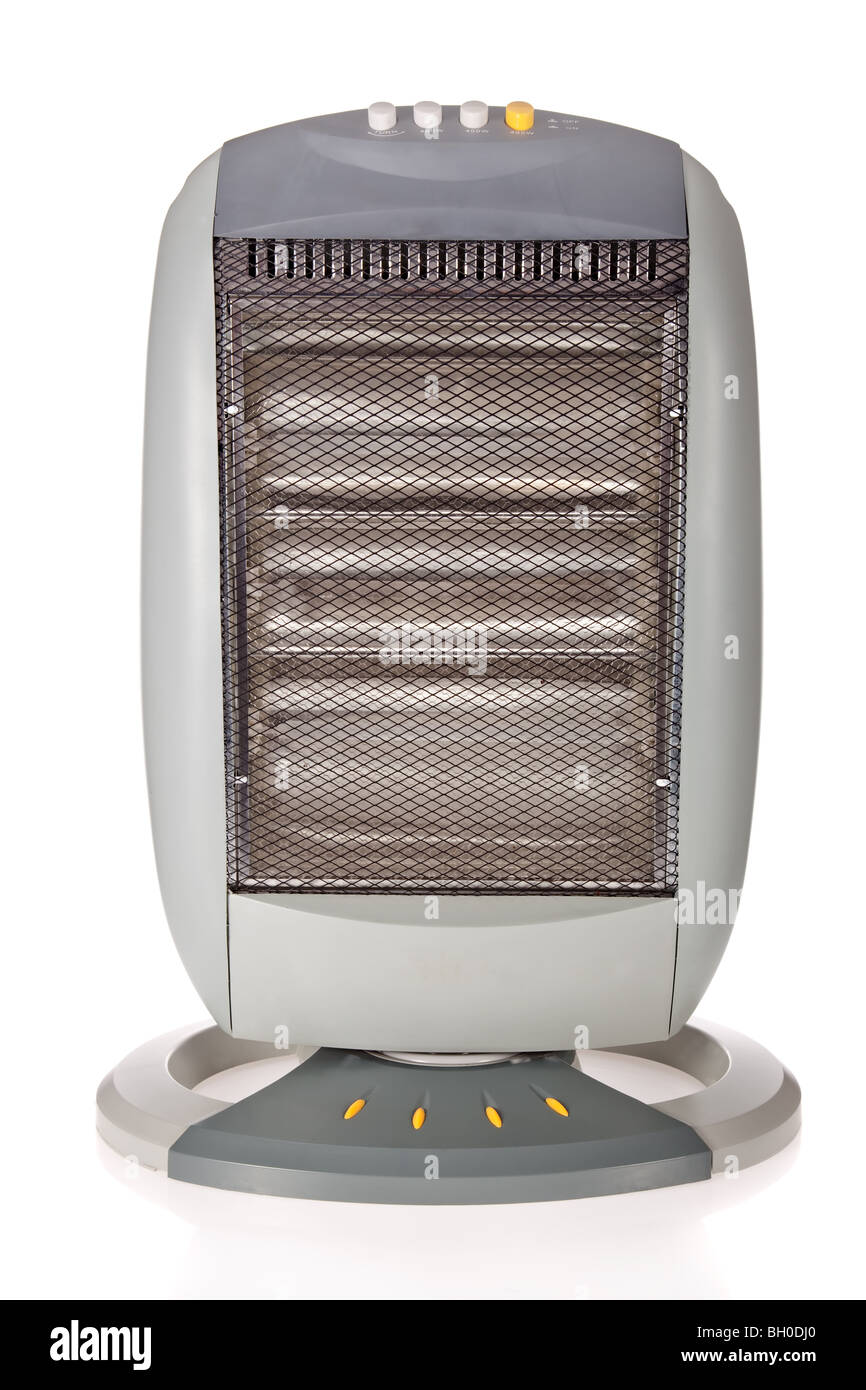 Halogen heater isolated on a white background Stock Photo - Alamy
