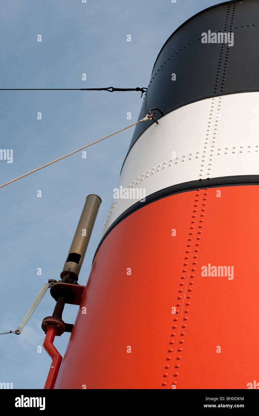 Steam ship funnel Stock Photo - Alamy