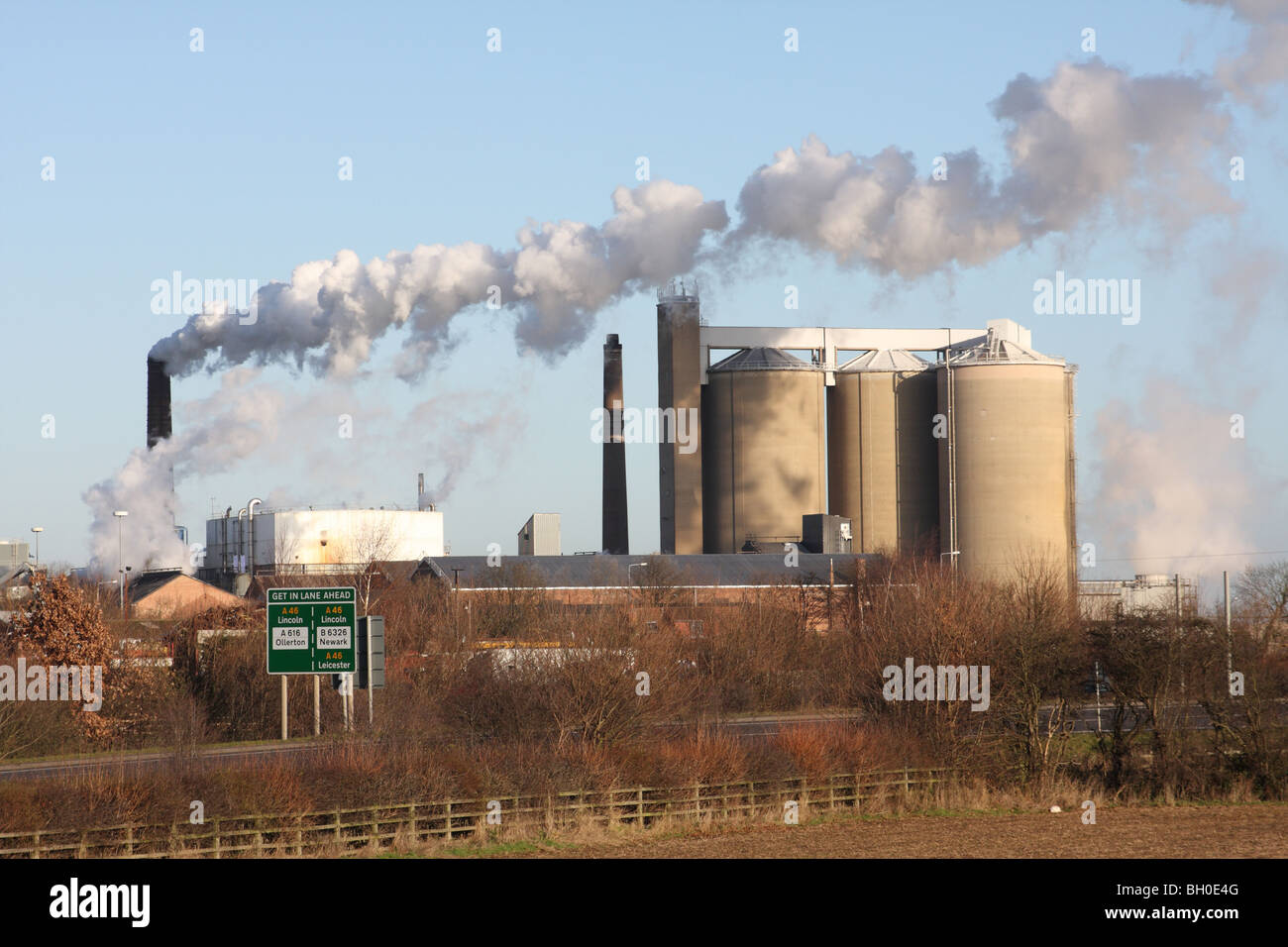 The British Sugar processing plant, Newark On Trent, Nottinghamshire ...
