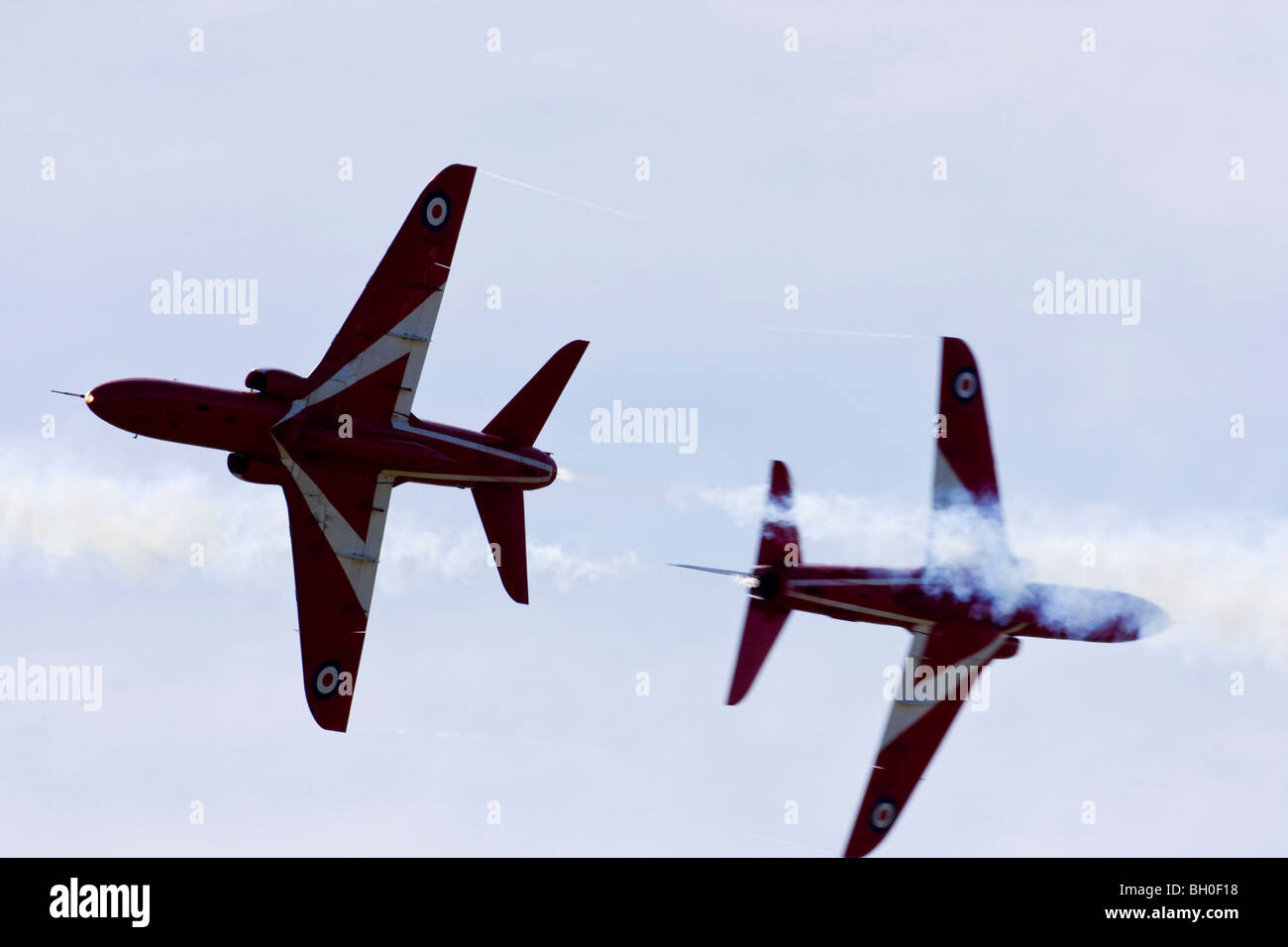 The Red Arrows at RAF Leuchars Airshow 2009, Fife, Scotland Stock Photo ...