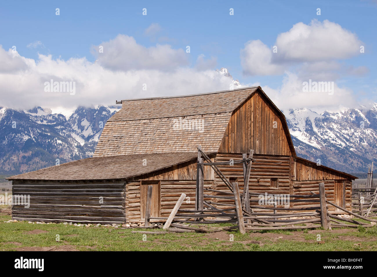 Historic Moulton Barn on "Mormon Row" off Antelope Flats Road near ...