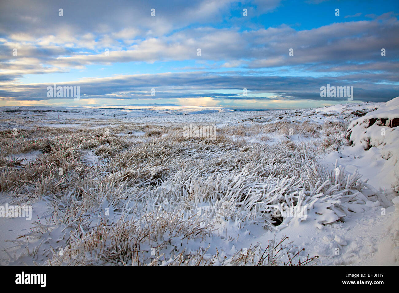 The Blorenge moorland in winter Wales UK Stock Photo - Alamy