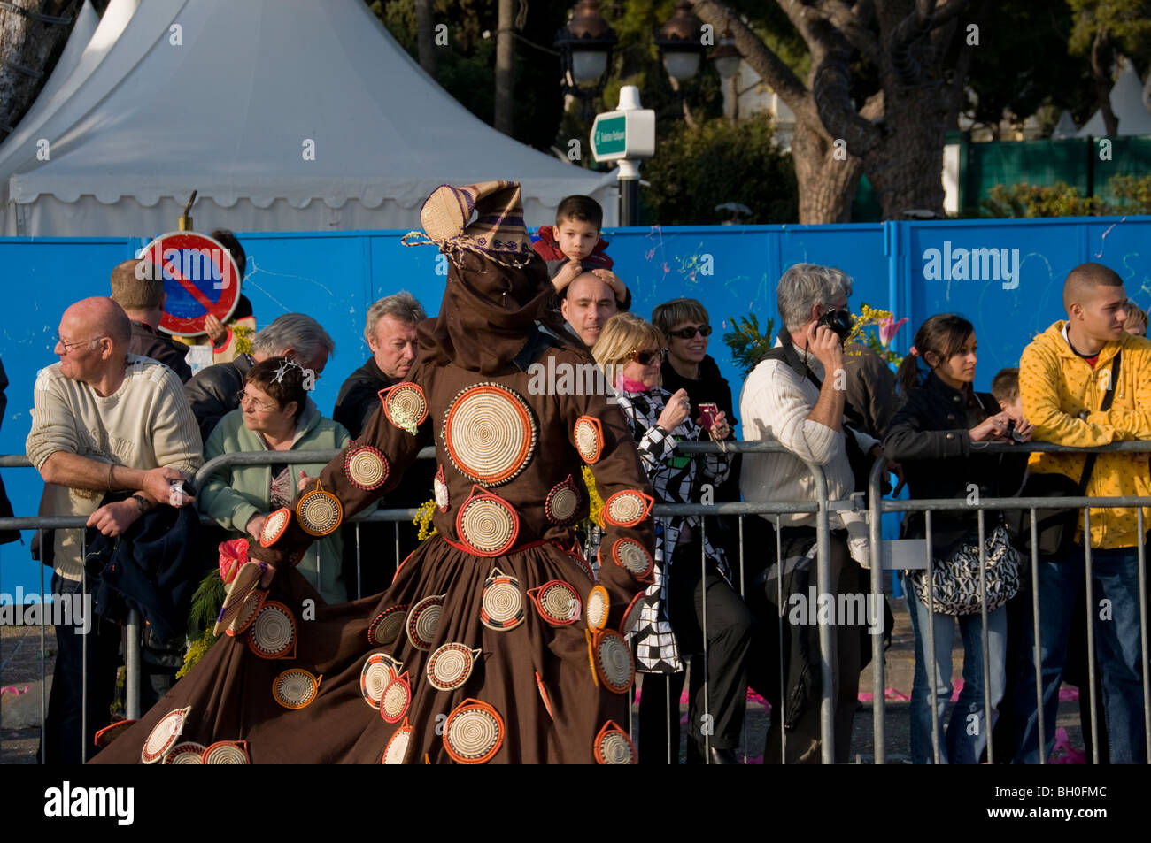 Nice, France, Public Events, Carnival Parade, Crowd Celebrating ...