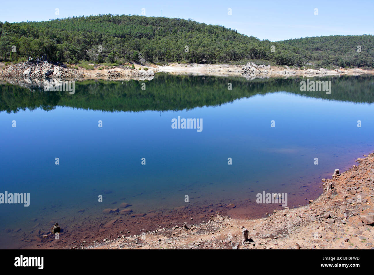 Helena River Reservoir near Mundaring Weir in Western Australia Stock ...