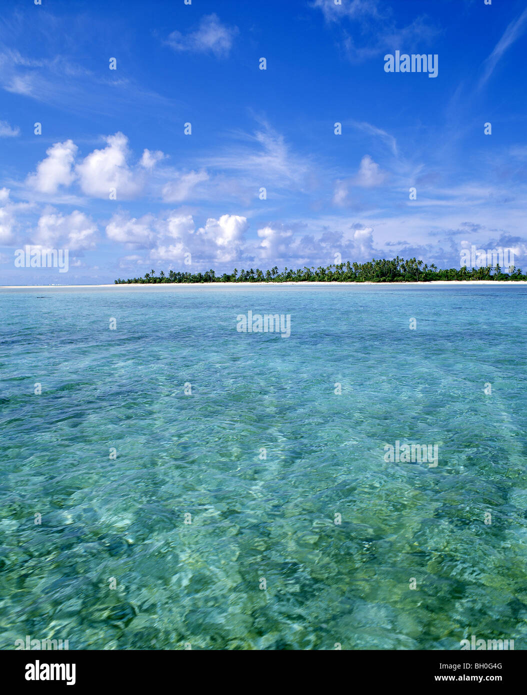 Tropical Island, Aitutaki Atoll, Cook Islands, South Pacific Ocean ...