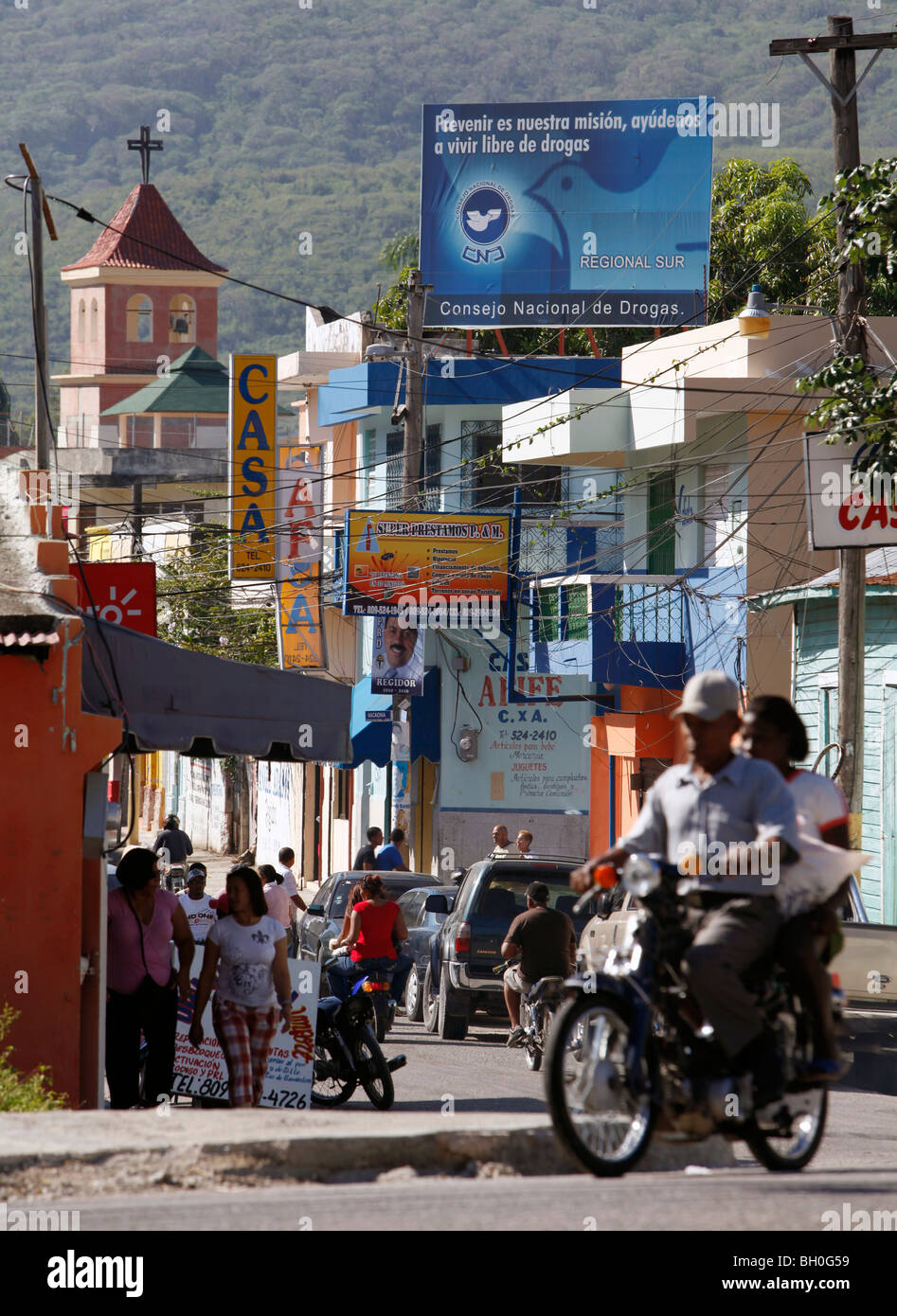 Street scene, Barahona, Dominican Republic Stock Photo - Alamy