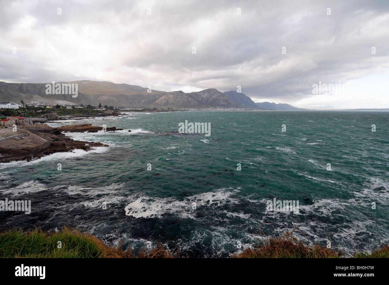 Hermanus Walker Bay harbour harbor coast coastal coastline Western Cape ...