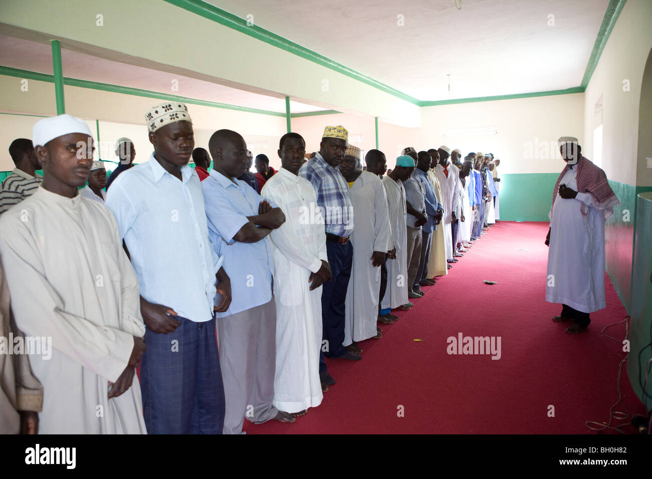 Friday prayers at a mosque in Amuria District, Teso Subregion, Uganda ...