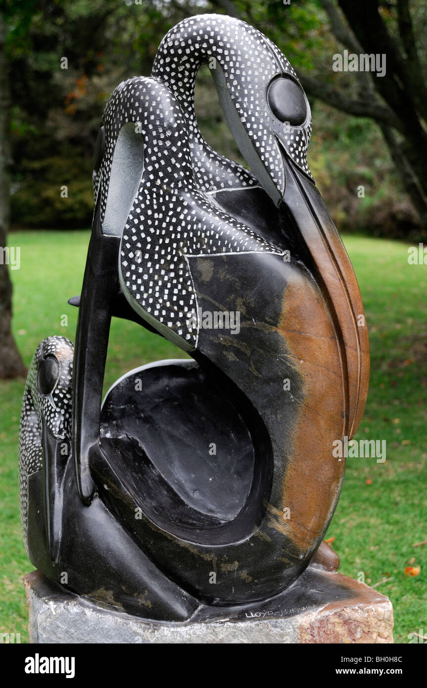 stone sculpture twisted birds figure kirstenbosch botanical gardens ...
