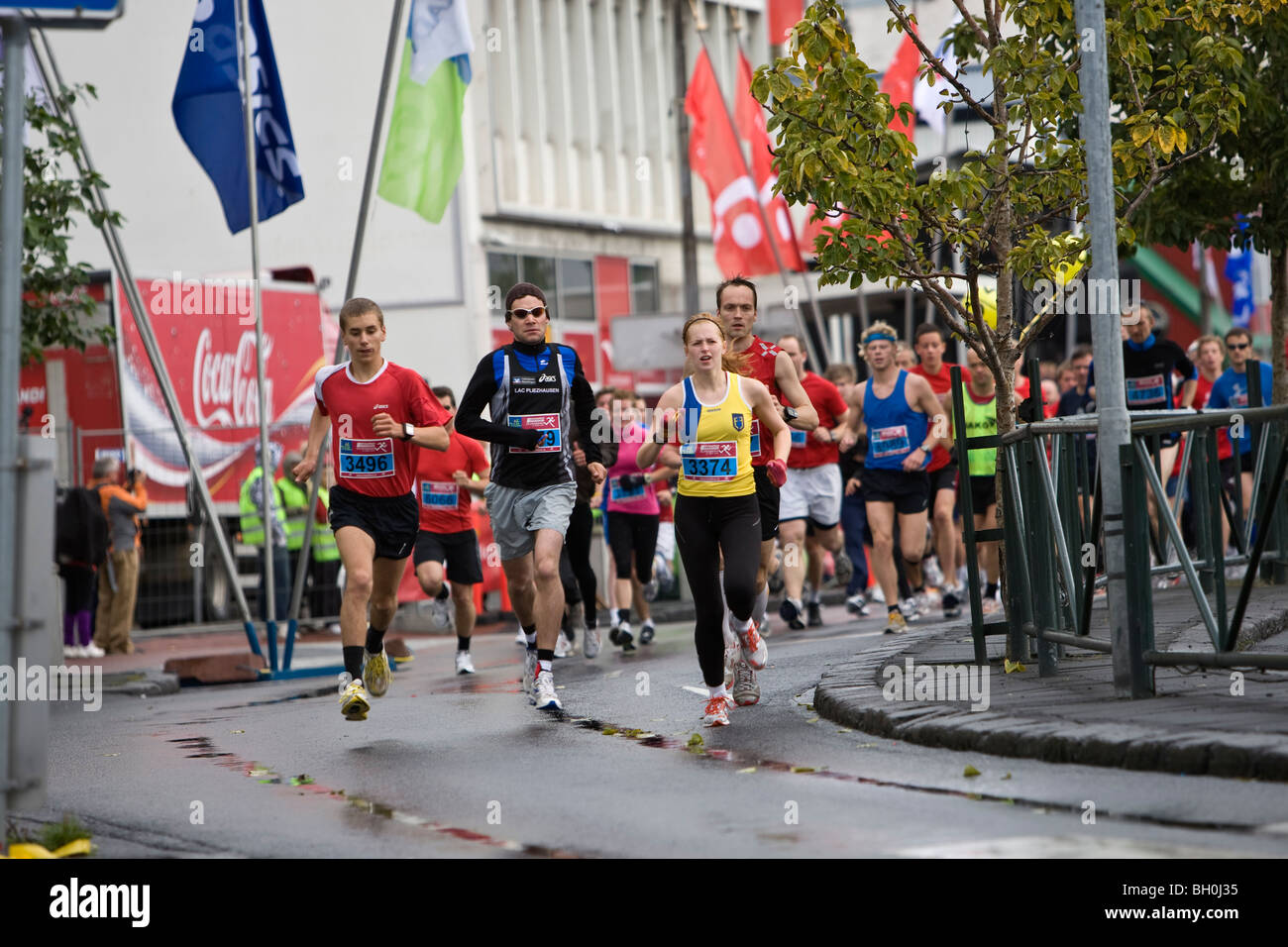 Marathon in Reykjavik, Iceland Stock Photo - Alamy