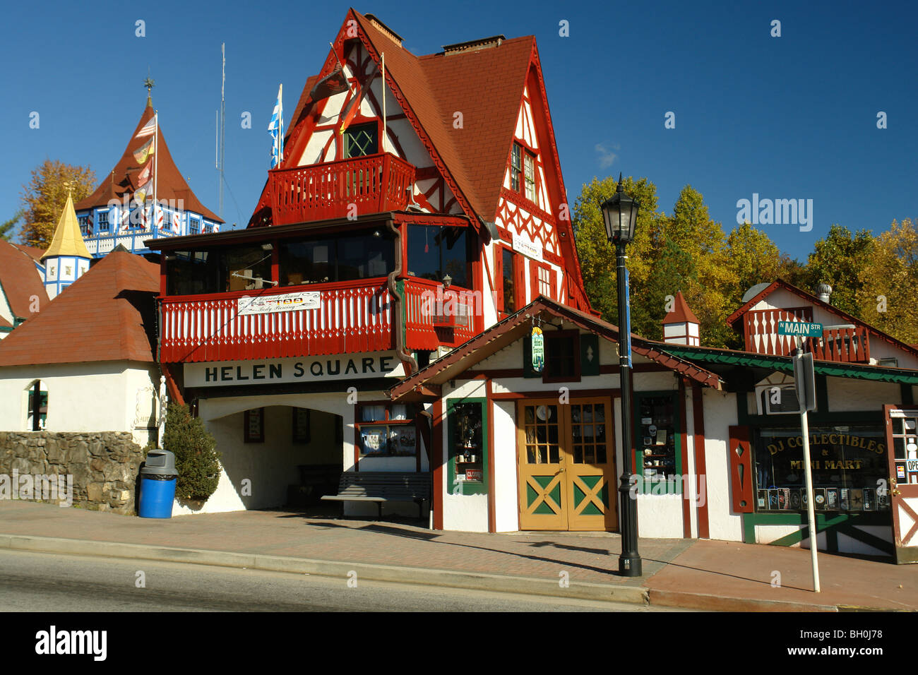 Helen, GA, Georgia, Alpine Village, Helen Square, autumn Stock Photo ...