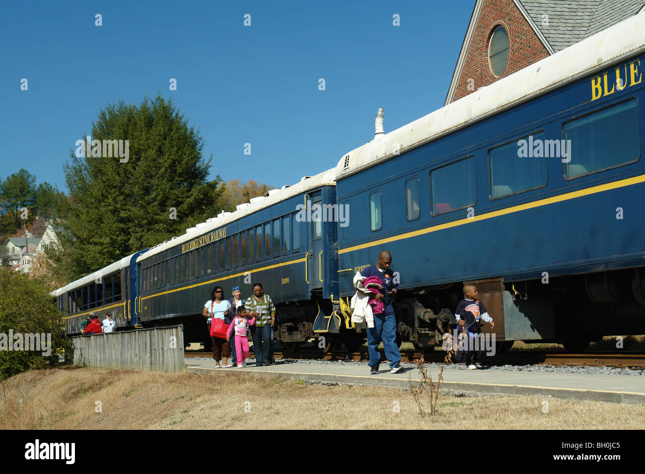Blue Ridge, GA, Georgia, Blue Ridge Scenic Railway, passenger train ...