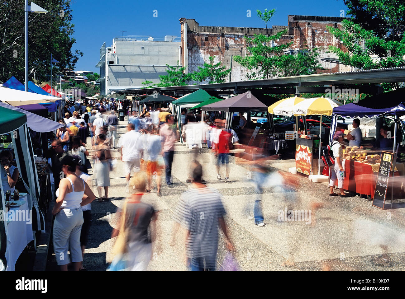 Powerhouse Farmers Markets, New Farm, Brisbane Australia Stock Photo ...
