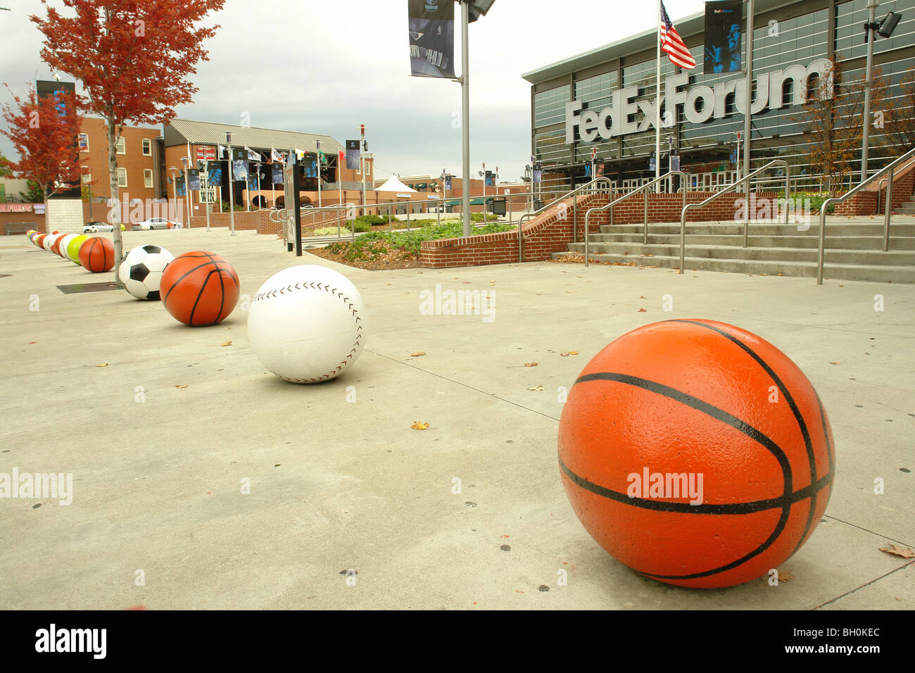 Memphis, TN, Tennessee, Downtown, FedExForum Arena, basketball stadium ...
