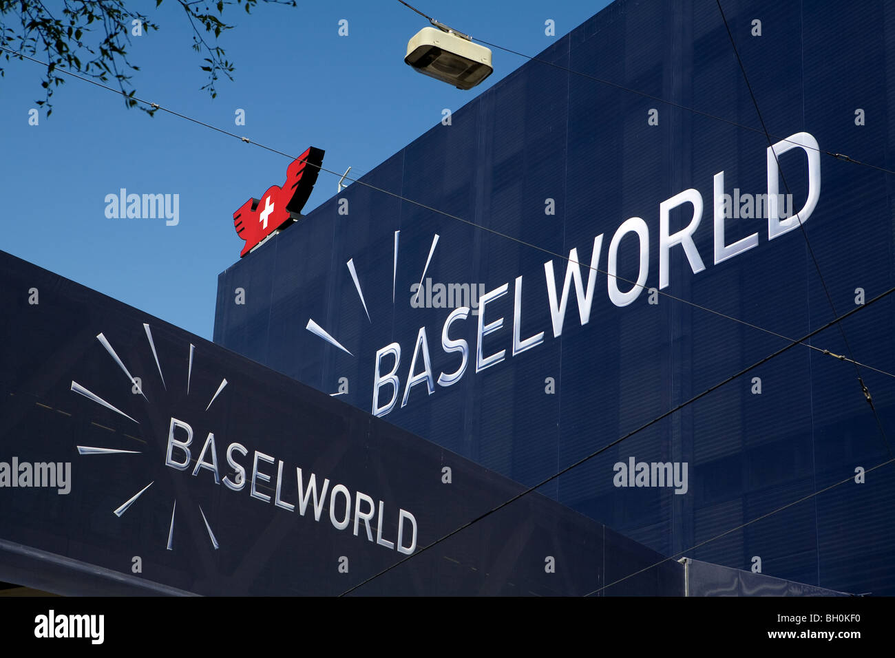 Switzerland, Basel, Baselworld, fair entrance, watches Stock Photo - Alamy