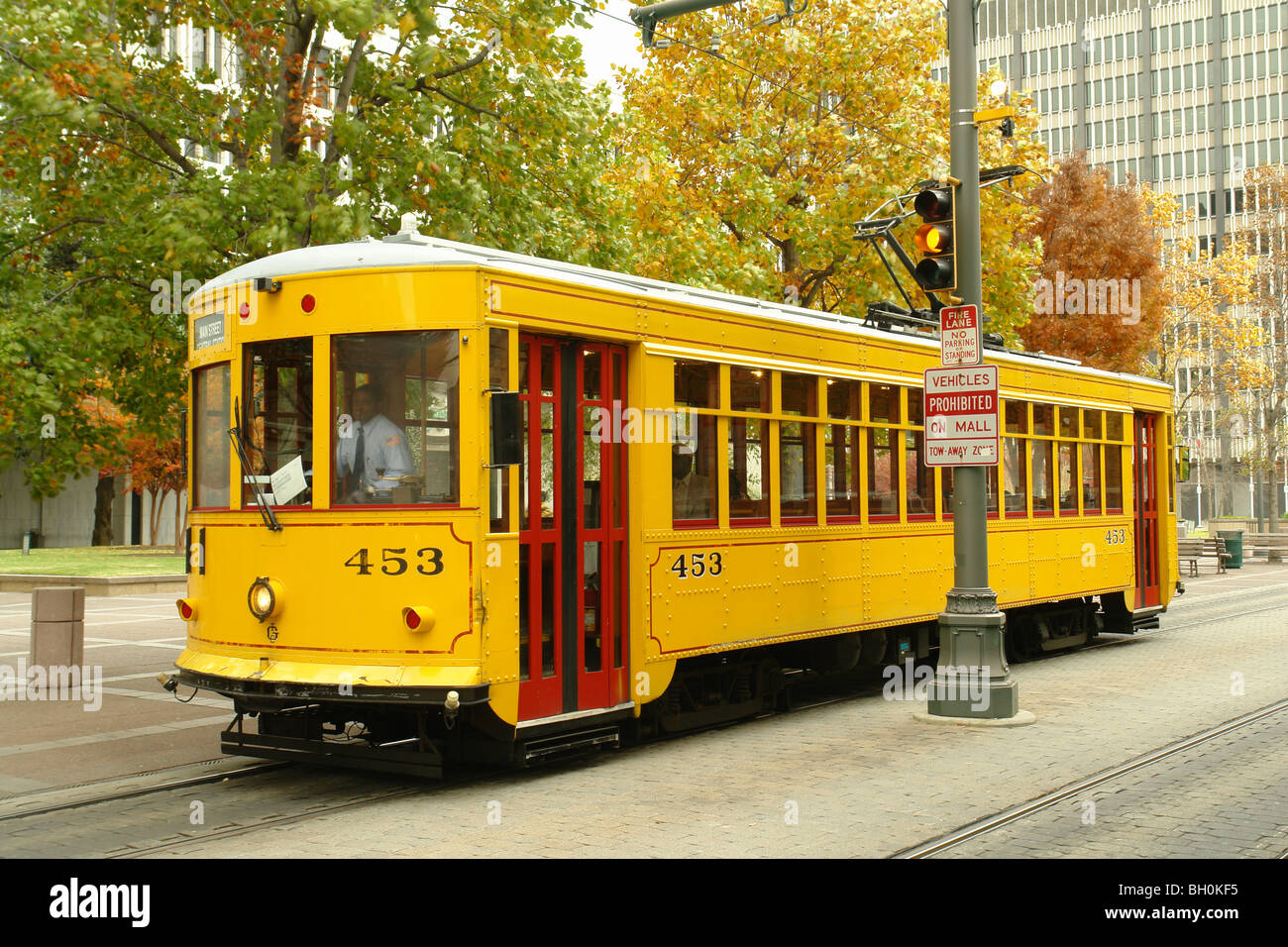 Memphis, TN, Tennessee, Downtown, Main Street Trolley, streetcar Stock ...