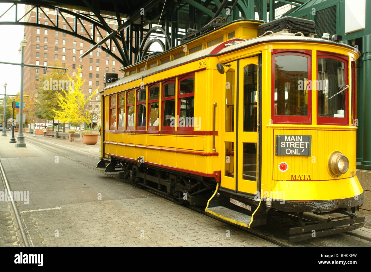 Memphis, TN, Tennessee, Downtown, Main Street Trolley, streetcar Stock ...