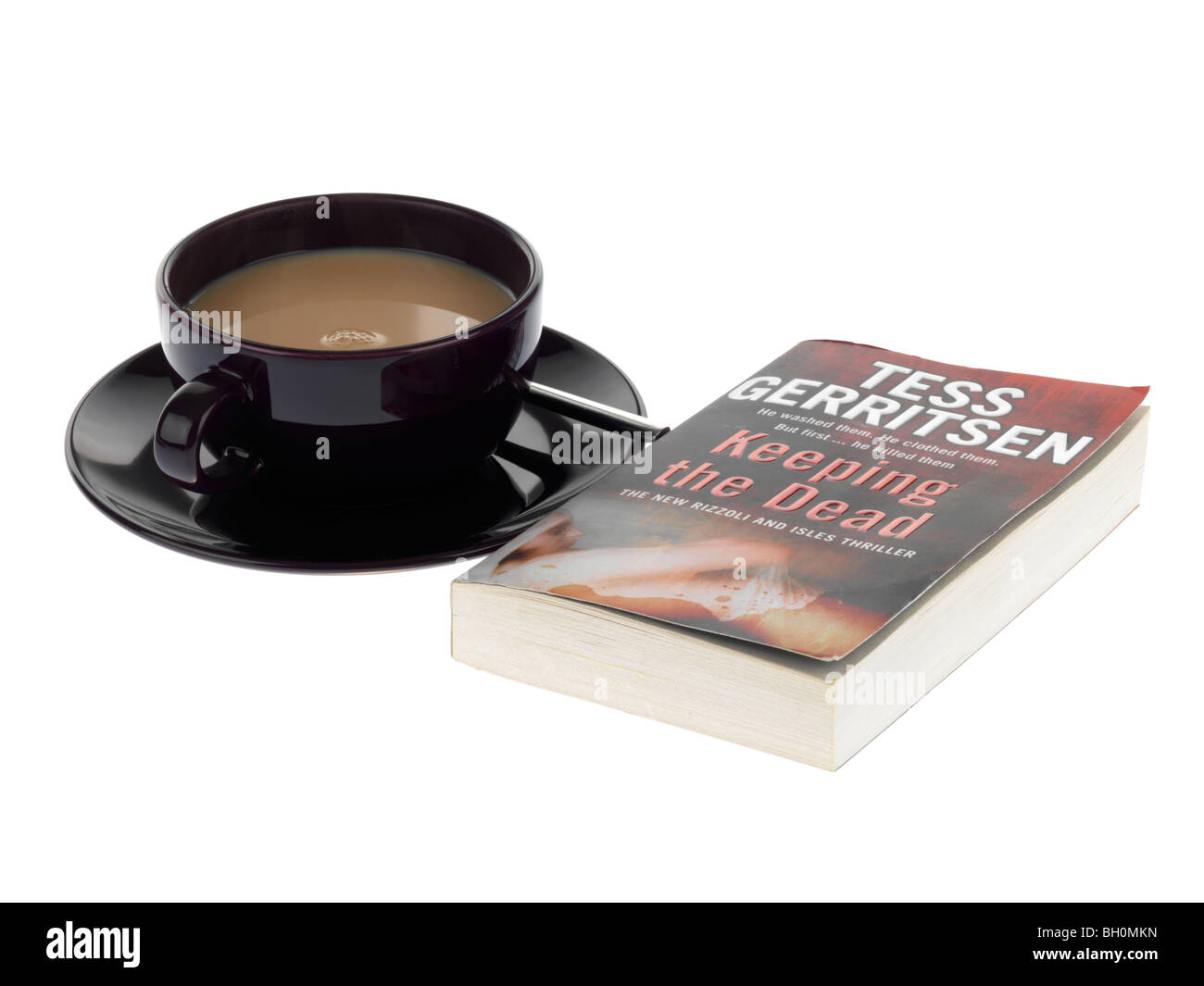 Cup hot coffee books Cut Out Stock Images & Pictures - Alamy