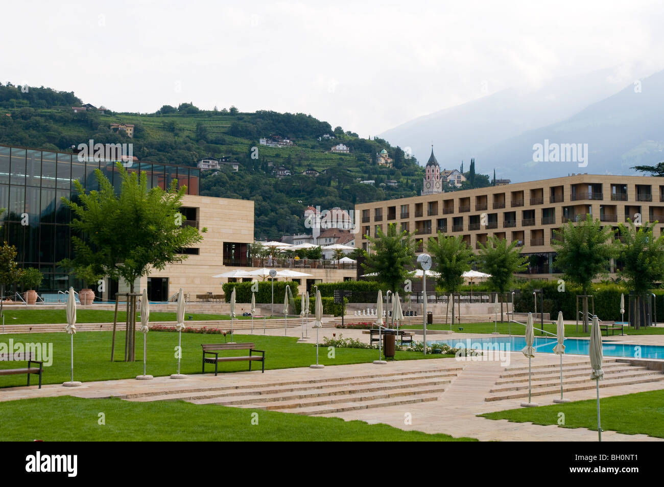 Merano Thermal baths, Merano, South Tyrol, Italy Stock Photo - Alamy