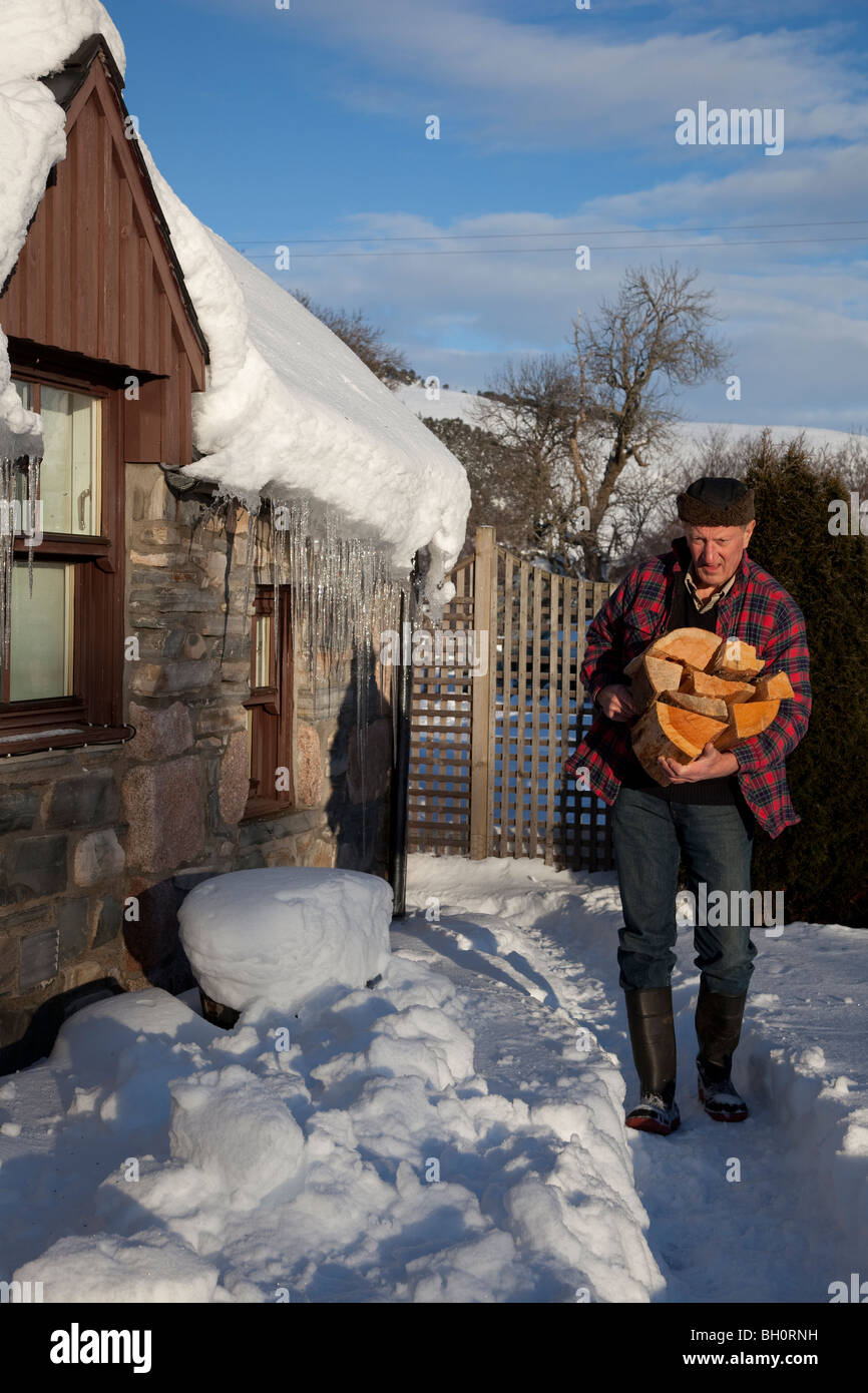 Scottish winter weather - Heavy snowfall in cold conditions in the ...