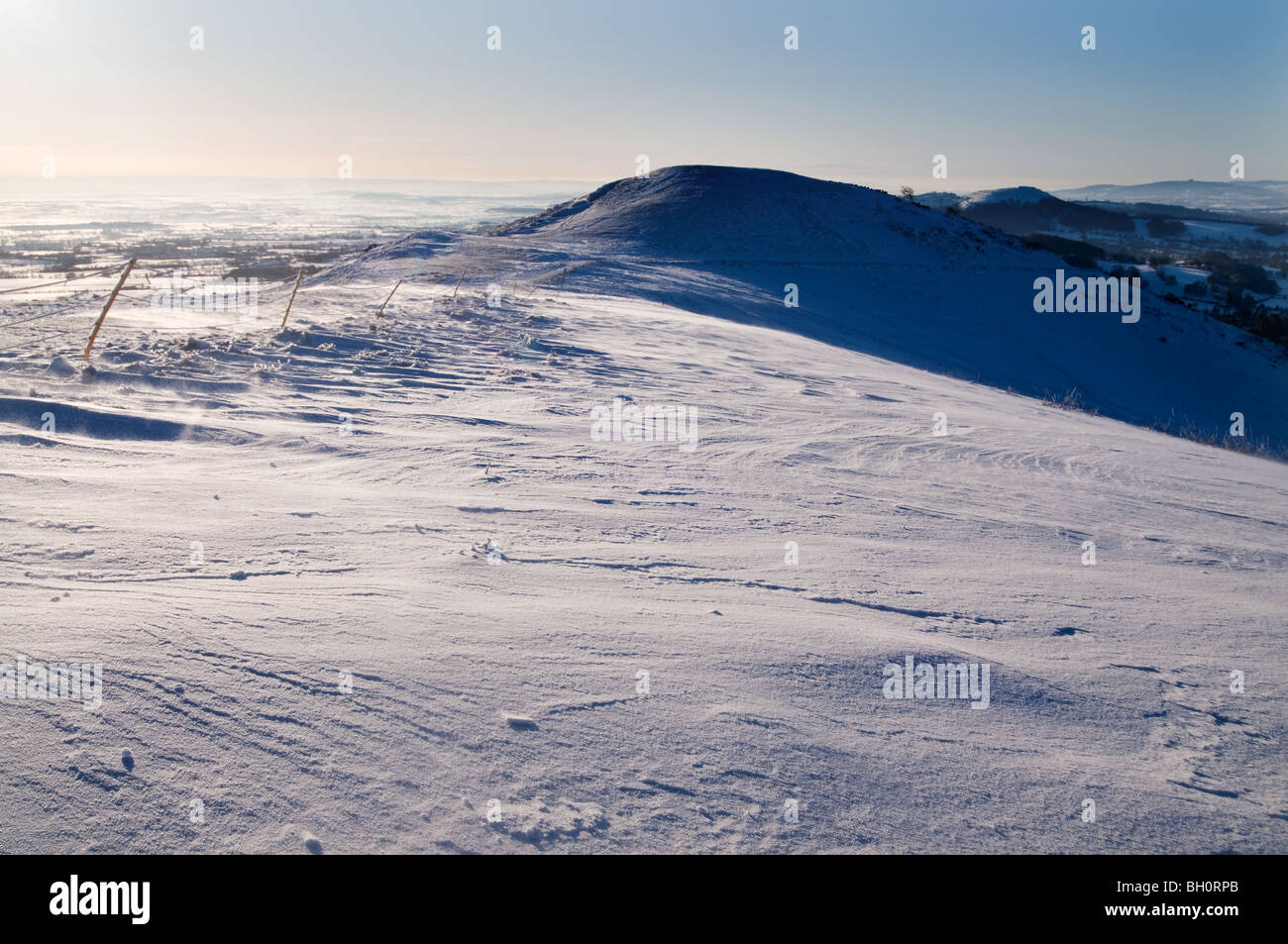 Winter on the Malvern Hills Worcestershire Stock Photo - Alamy