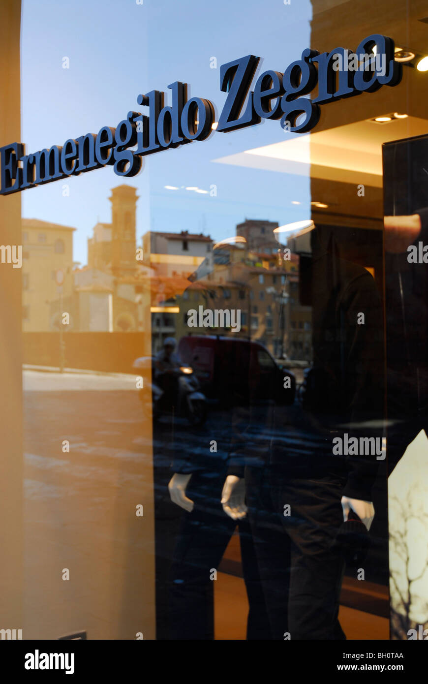 Shop window of Designer Shop Ermenegildo Zegna, Via dei Tornabuoni ...