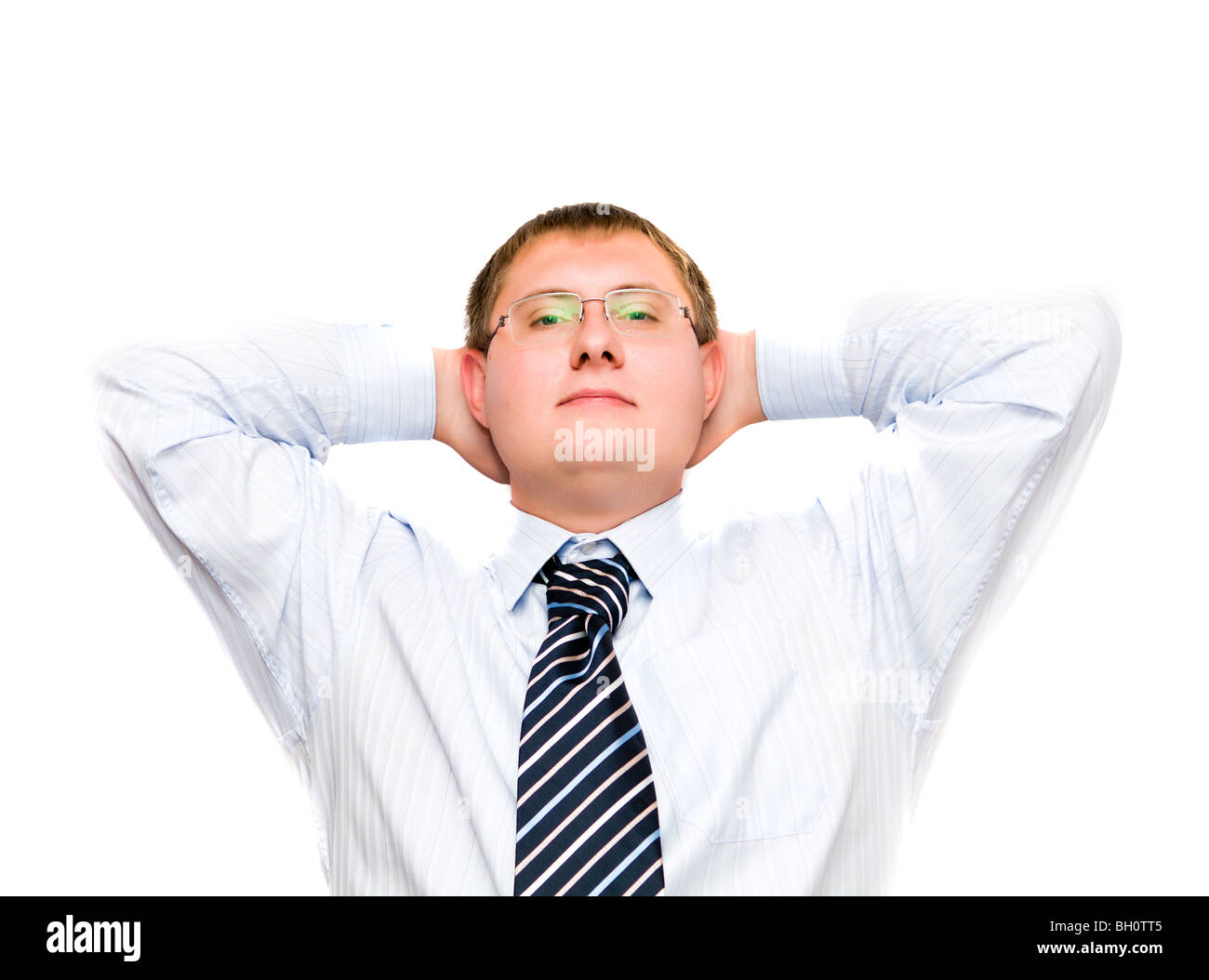 The businessman. Isolation on white Stock Photo - Alamy