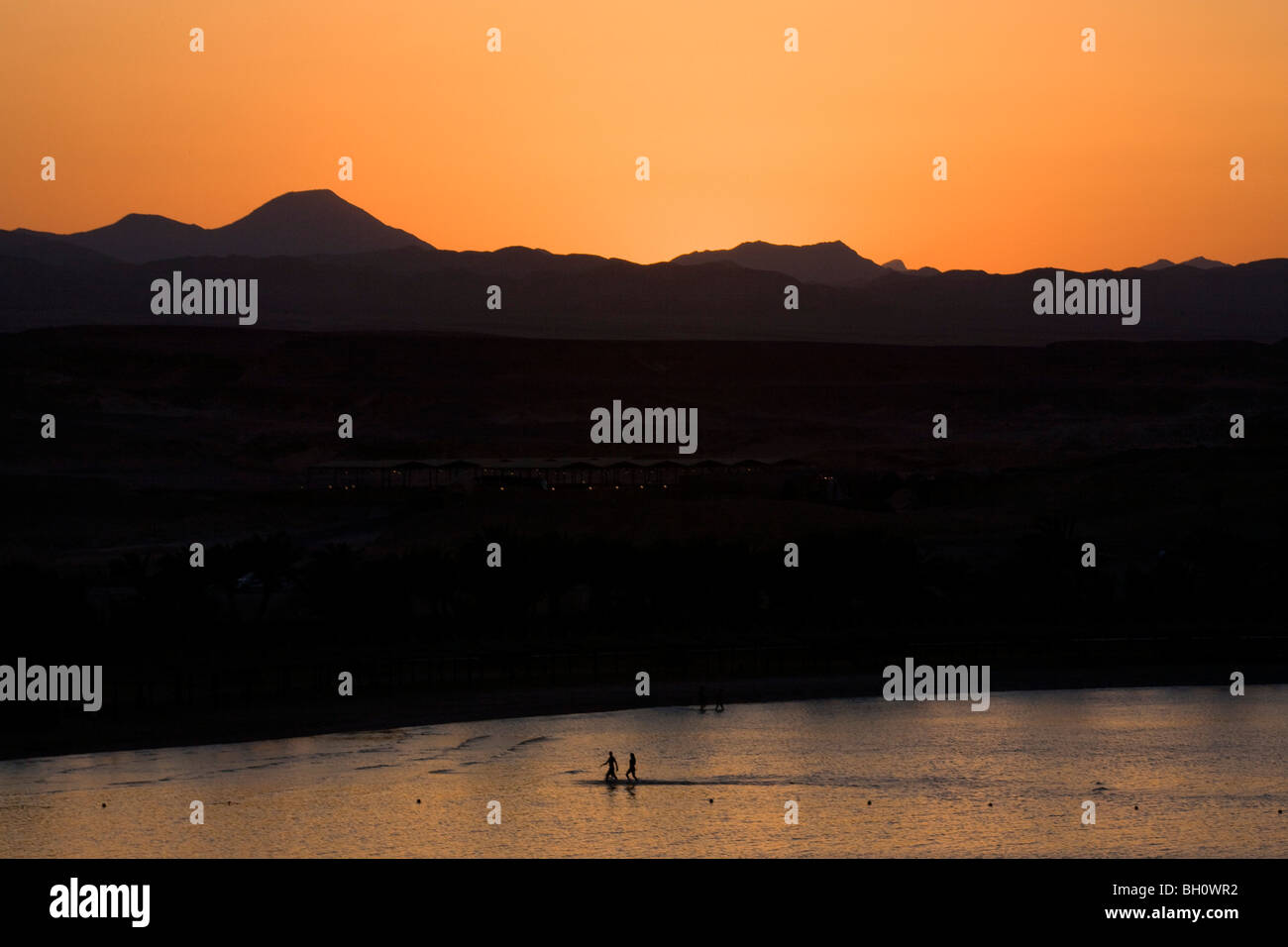 Sunset at the Lamaya Resort, Coraya, Marsa Alam, Red Sea, Egypt Stock ...