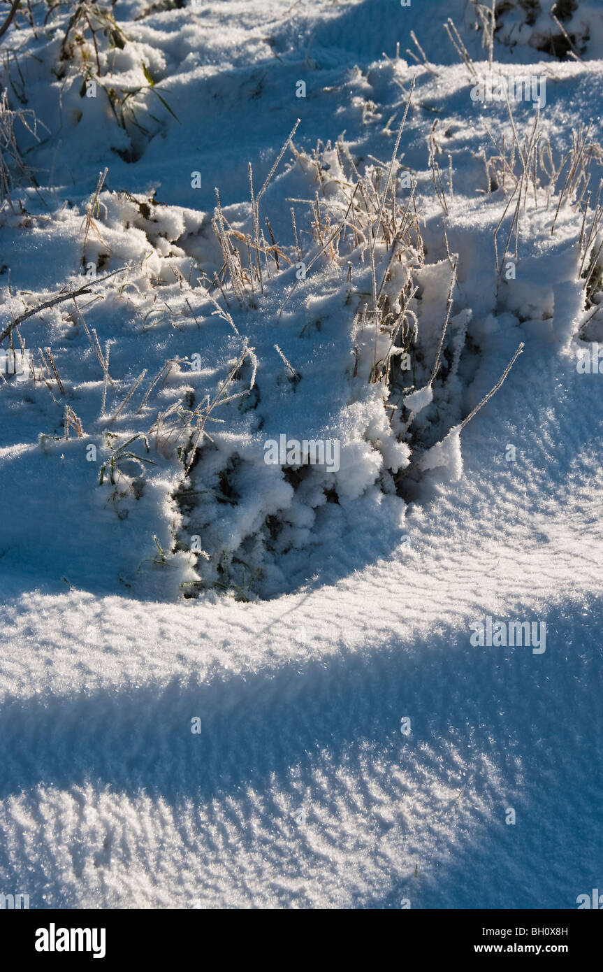 Shallow snow drift Stock Photo - Alamy