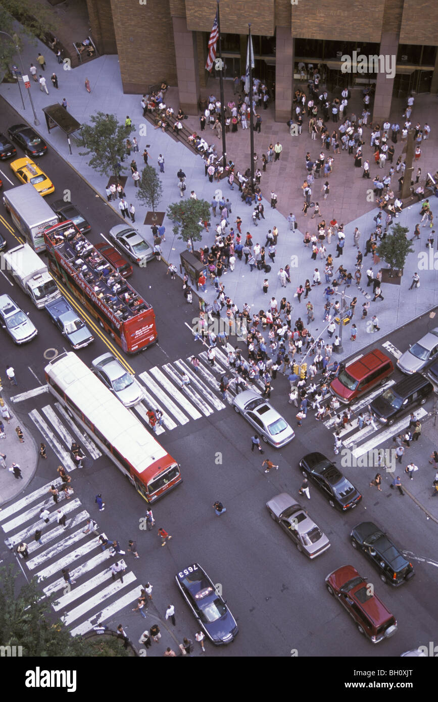 Busy Intersection, NYC Stock Photo - Alamy