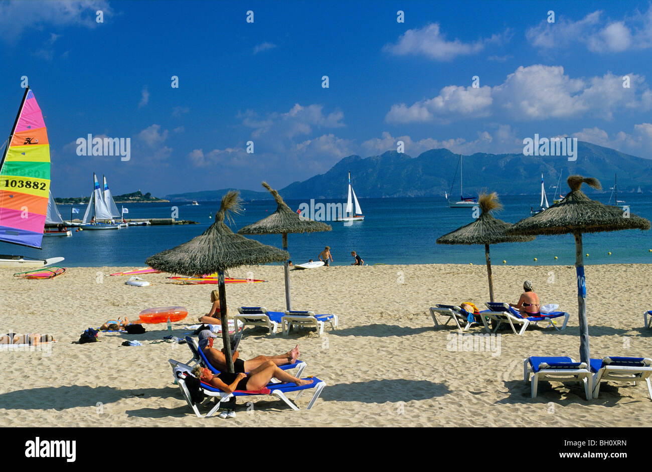 Port De Pollenca Beach Mallorca High Resolution Stock Photography and ...